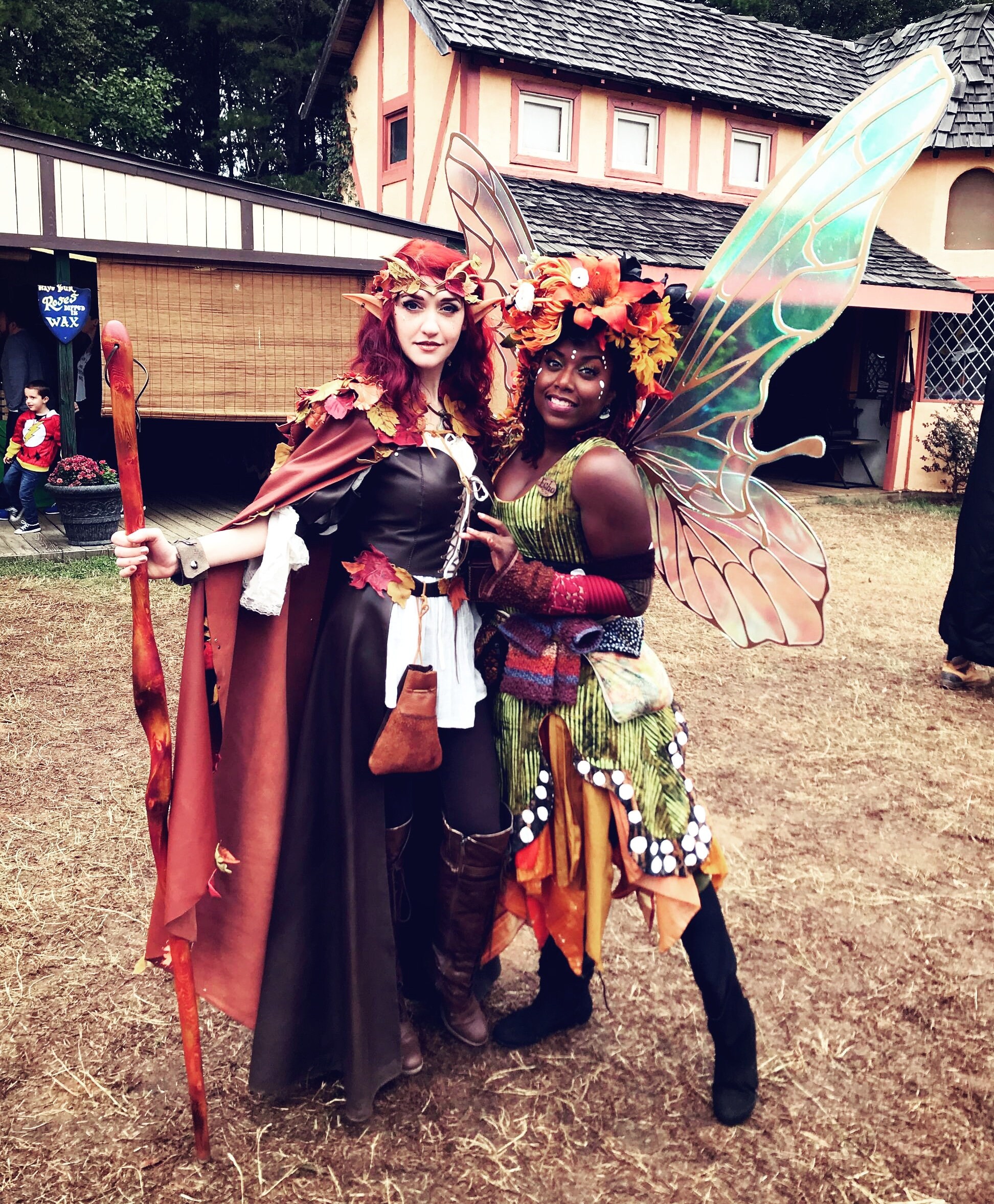 Prince of Leaves Leather Cape Red Orange Yellow Brown Leaves Unisex ...