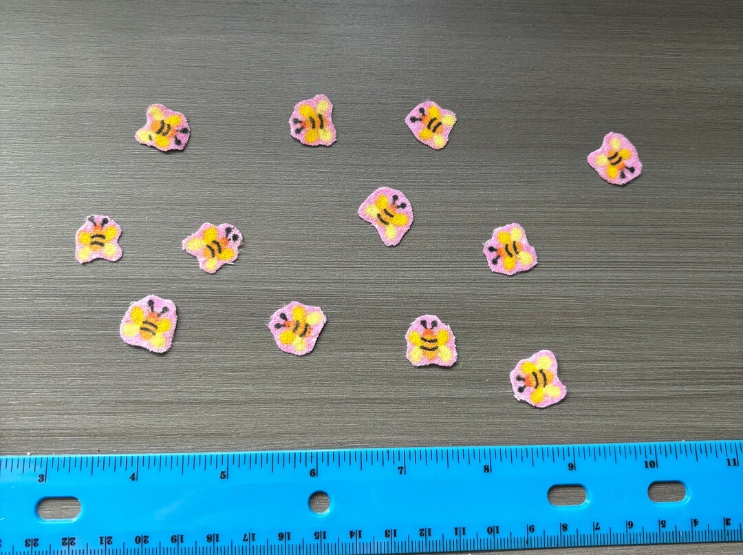 12 Busy Bees Pre-cut Iron on Fabric Appliques . - Etsy