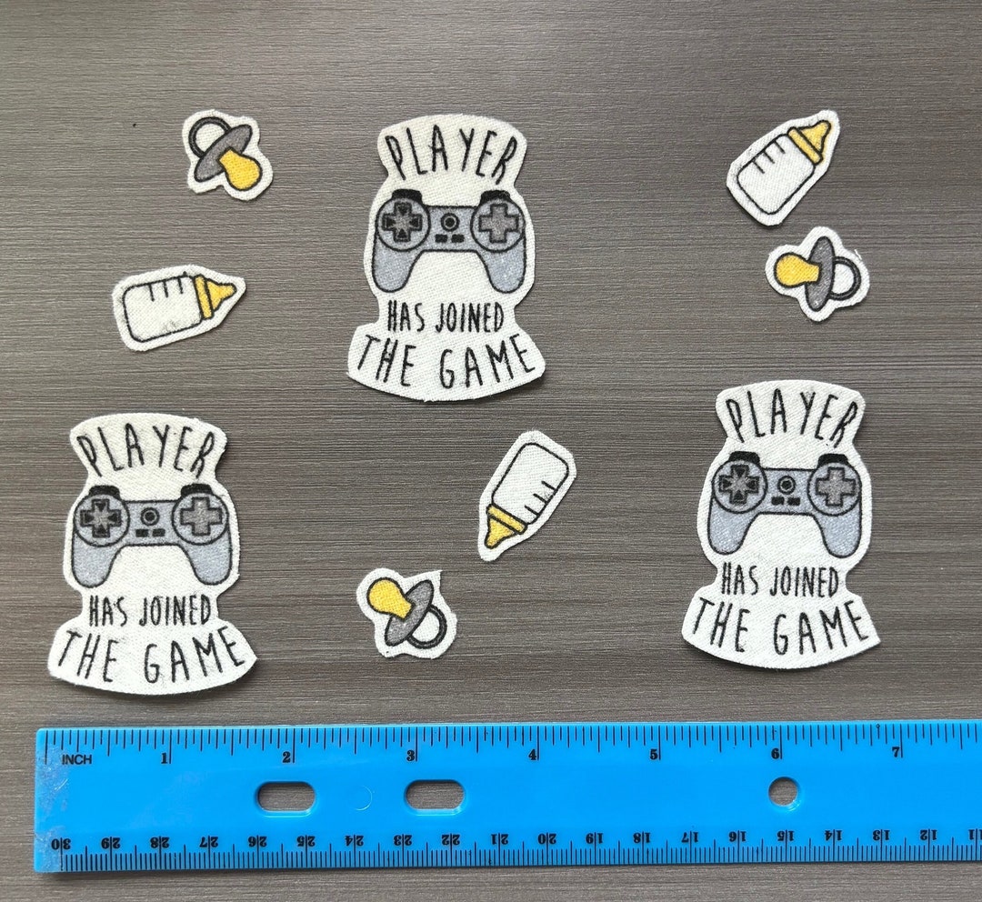 Baby player Had Joined the Game With Binkies and Bottles Pre-cut Iron ...