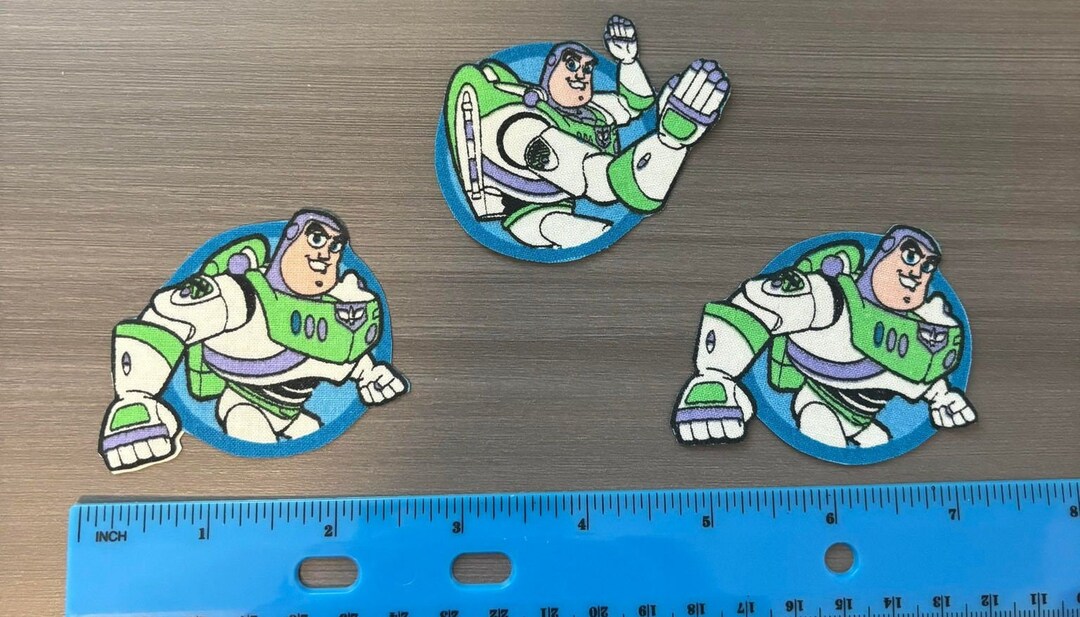 Toy Story Buzz Lightyear Pre-cut Iron on Fabric Appliques - Etsy