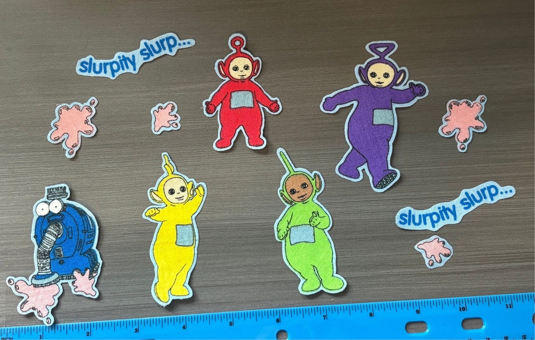 11 Teletubbies Iron on Fabric Appliques Pre-cut - Etsy