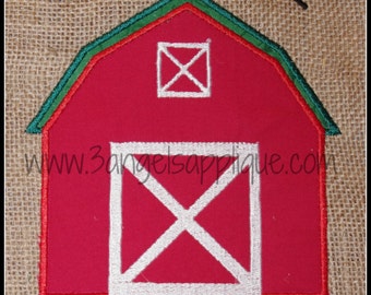 Barn Applique Design - Etsy