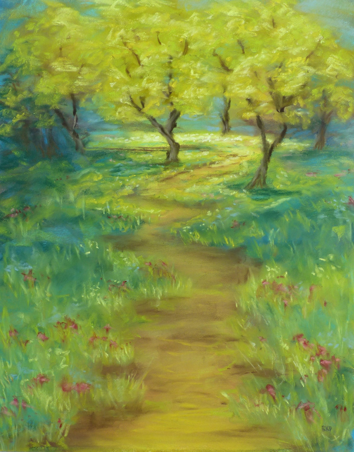 Soft Pastel Landscape