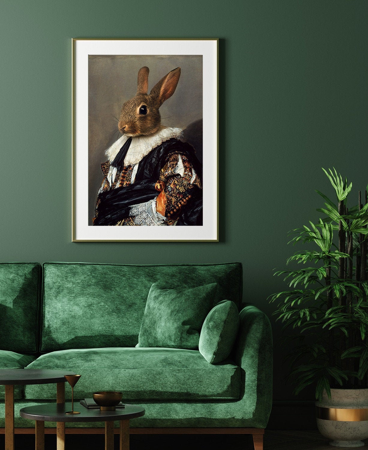Lord Rabbit Print | Digital Print | Royal Pet Portrait | Rabbit Print ...
