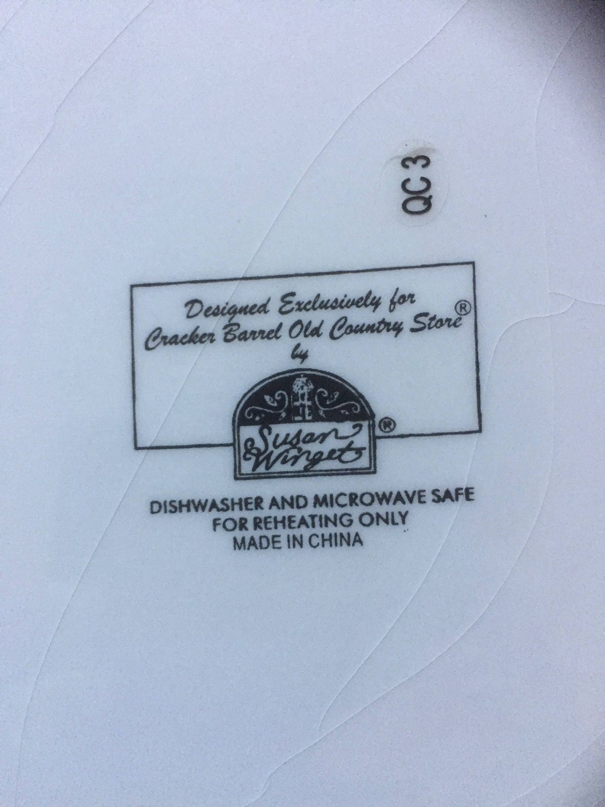 Susan Winget Cracker Barrel Square Plates - Etsy