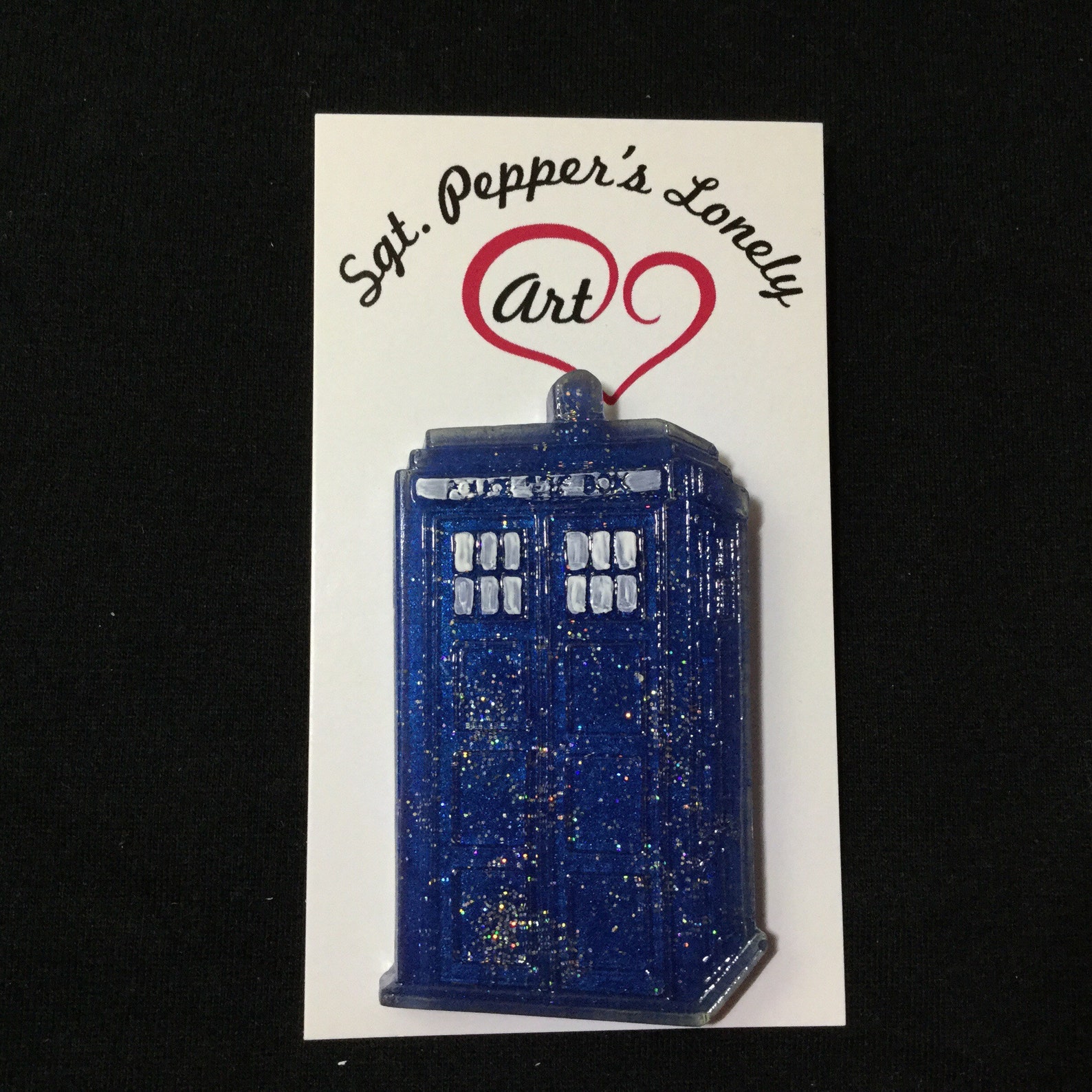 Resin Sparkle Doctor Who TARDIS Brooch or Magnet - Etsy