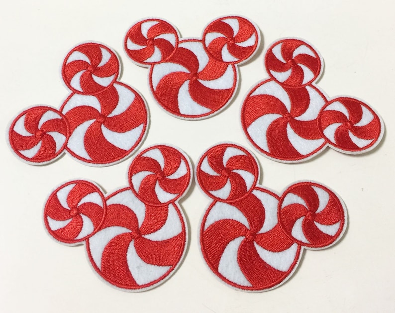 7.2x6cm 10pcs X'mas Christmas Mickey Mouse Peppermint - Etsy