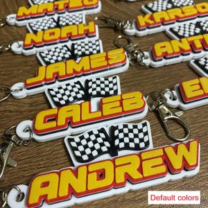 Customized Set 5pcs Racing Car Race Checkered Flag Personalized 3D ...