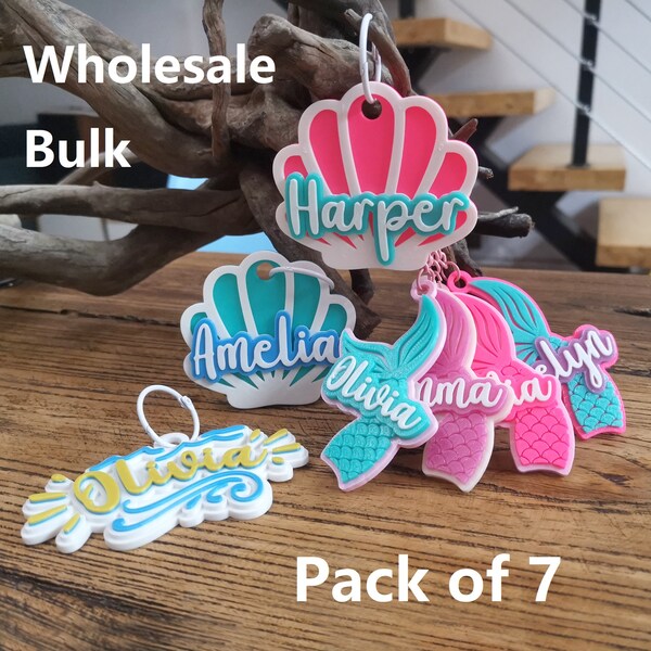 Tropical Name Tag - Etsy