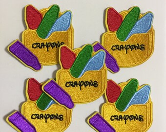 Crayon Patch Custom Made AP106 - Etsy