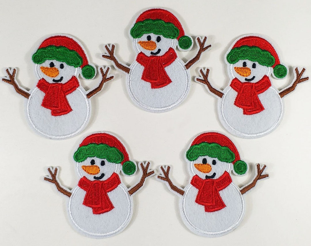 6.7x6.2cm 10pcs X'mas Christmas Snowman Snow Man Body Iron - Etsy