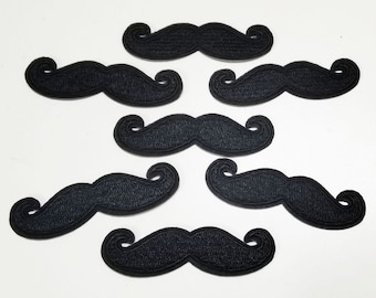 Mustache Patch Medium Custom Made - Etsy