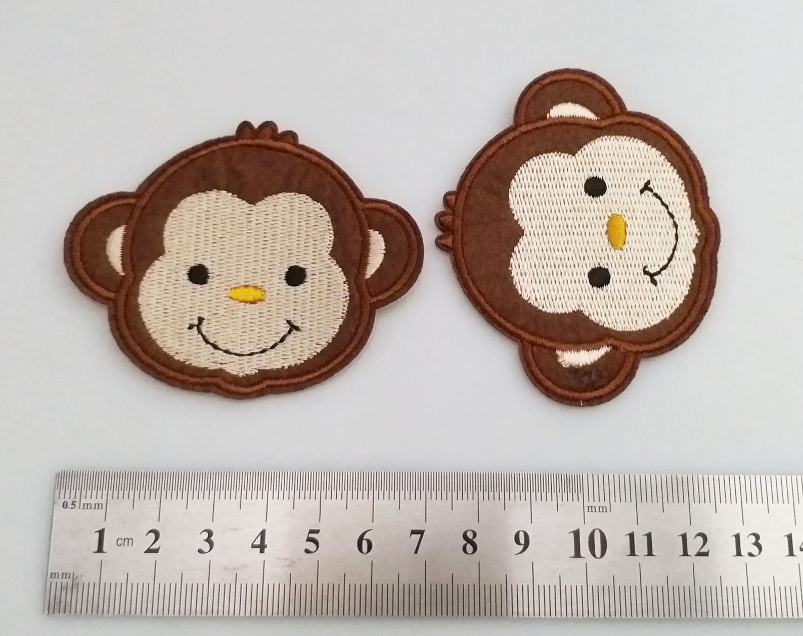 7x5.3cm 10pcs Cute Monkey Iron on Embroidered Patches | Etsy