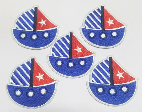 7.2x7.2cm 10pcs Boat Patch Sailboat Patches Sailing Boat - Etsy