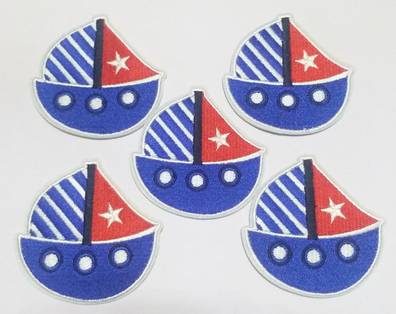 7.2x7.2cm 10pcs Boat Patch Sailboat Patches Sailing Boat - Etsy