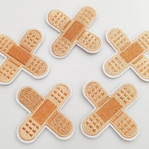 6.8x6.8cm 10pcs Band-aid Iron on Sew on Embroidered Patches Appliques ...