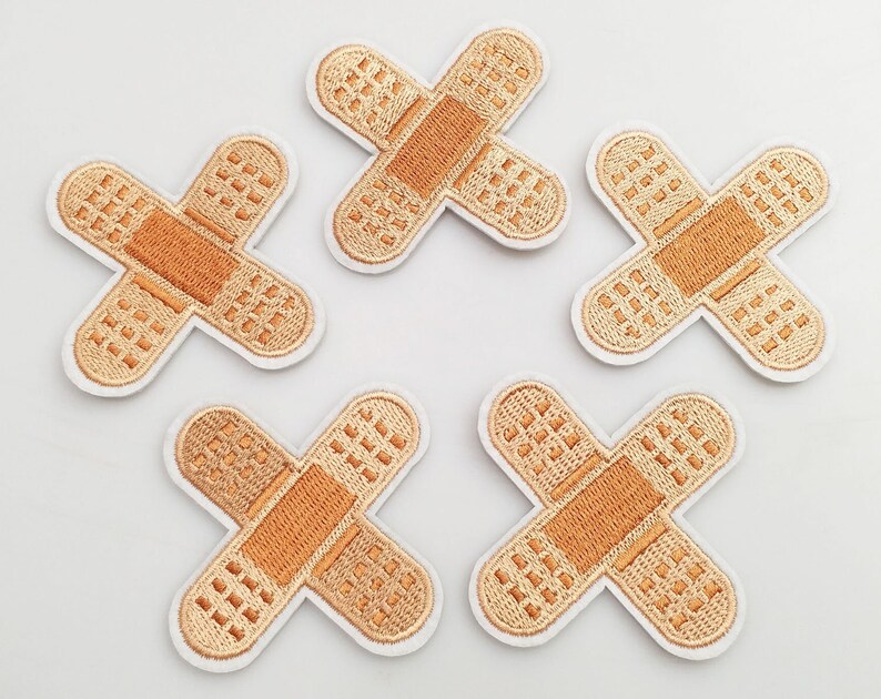 6.8x6.8cm 10pcs Band-aid Iron on Sew on Embroidered Patches - Etsy