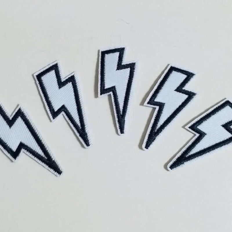 Lightning Bolt Patch - Etsy