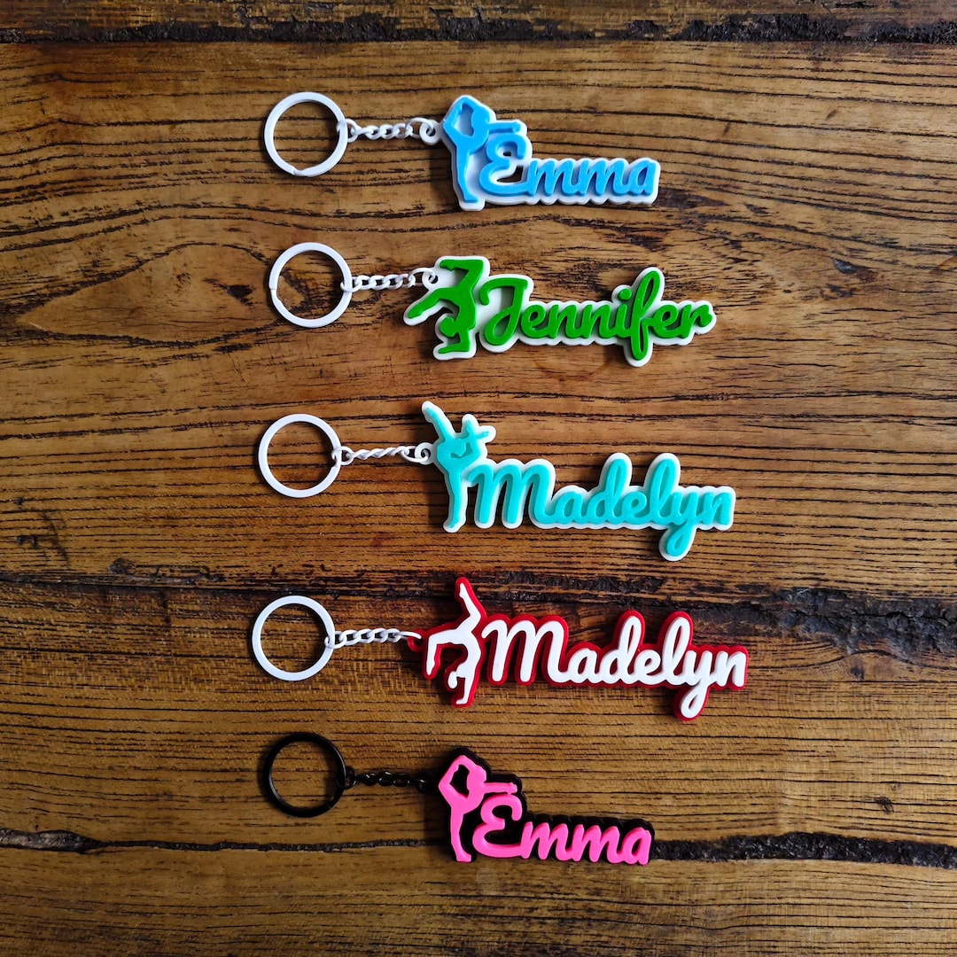 Bulk 5/10 Gymnastics Gymnast Dance Dancer Personalized Custom 3D ...