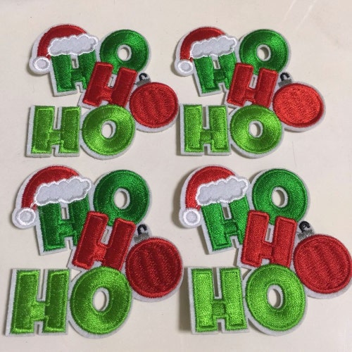 Christmas Patches Iron on Embroidered Appliques - Etsy