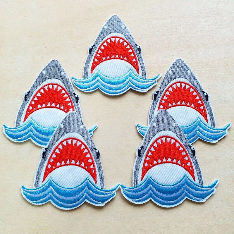 Shark Applique - Etsy