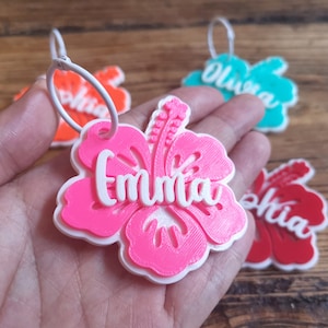 Bulk 3/5/10/pcs Summer Vibes Tropical Hibiscus Flower Beach Name ...