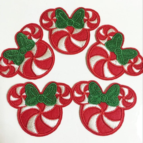 Minnie Mouse Candy Cane Peppermint Christmas - Etsy