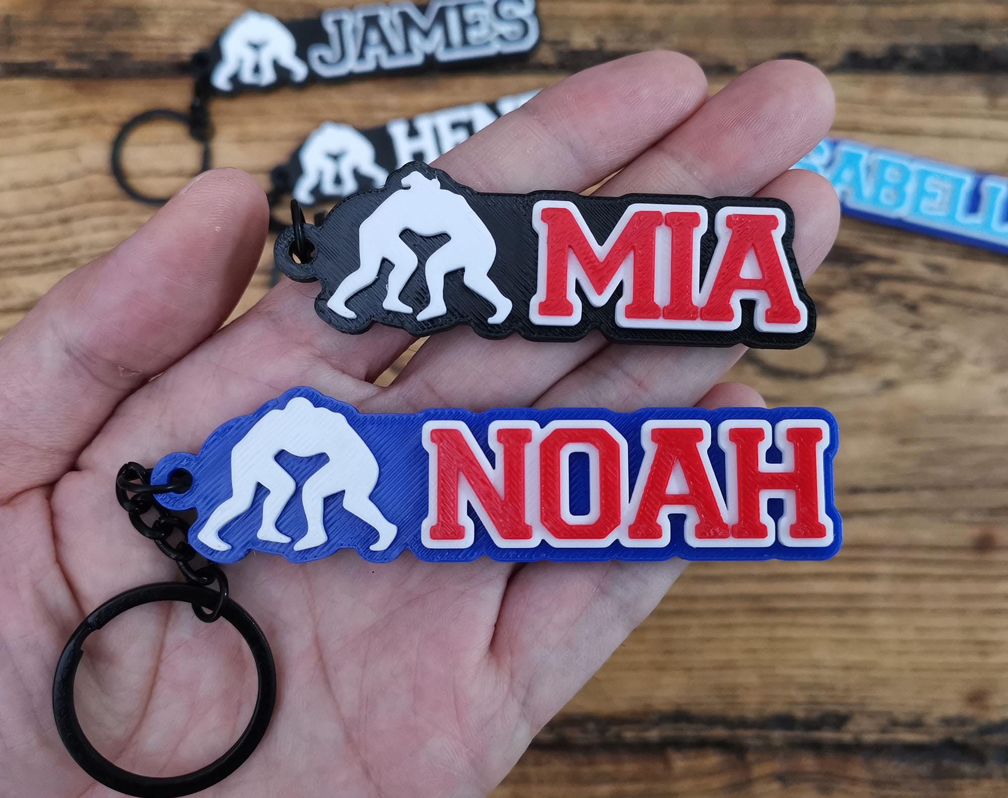 5/10/20 Custom Wrestling Wrestler Personalized 3D Printed Sport Team ...