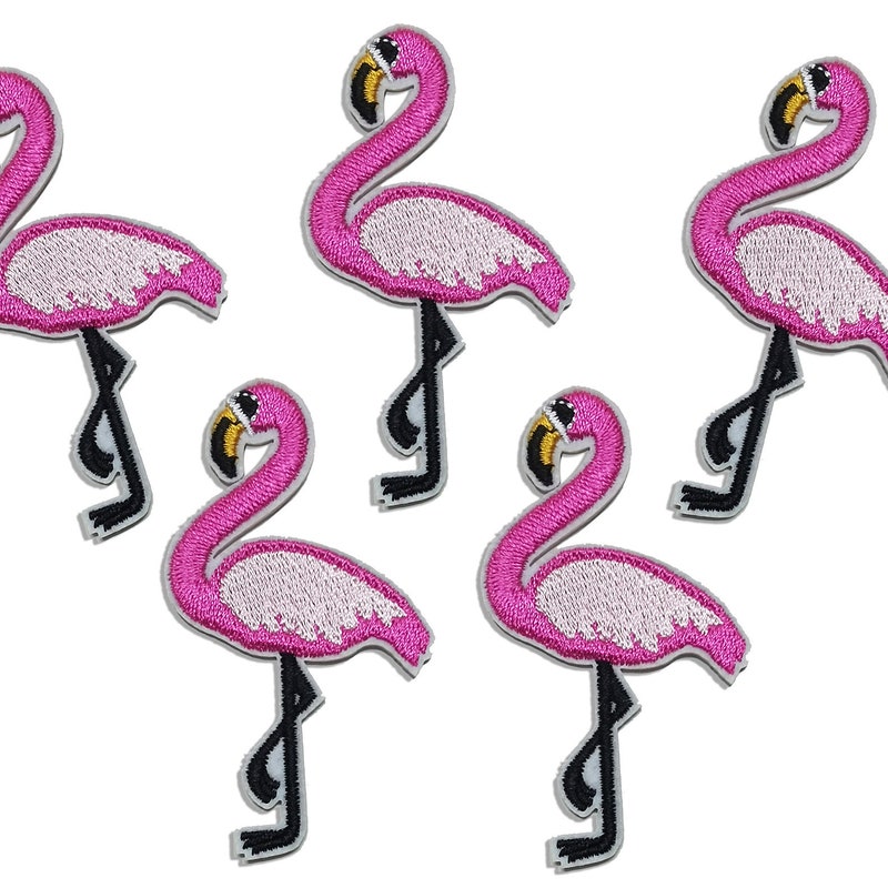 Flamingo Patch Embroidery - Etsy