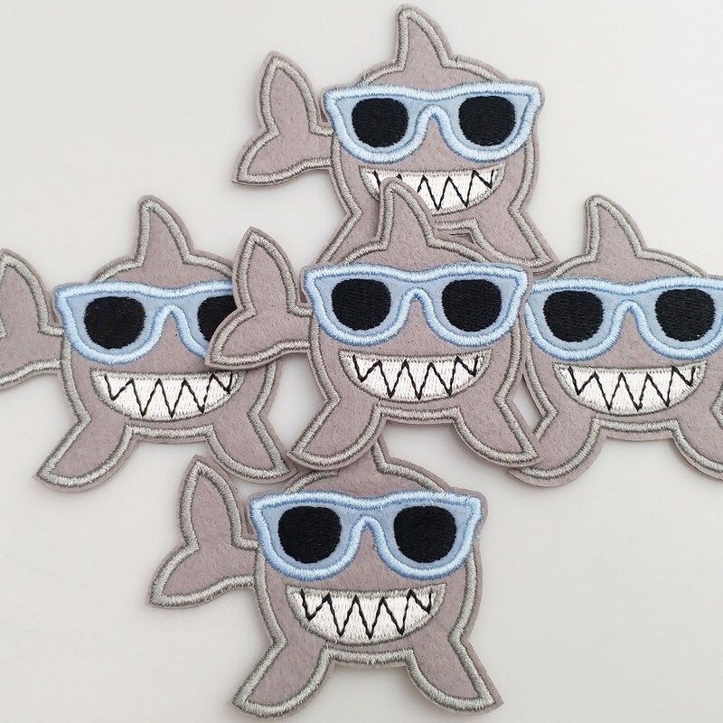Shark Applique - Etsy