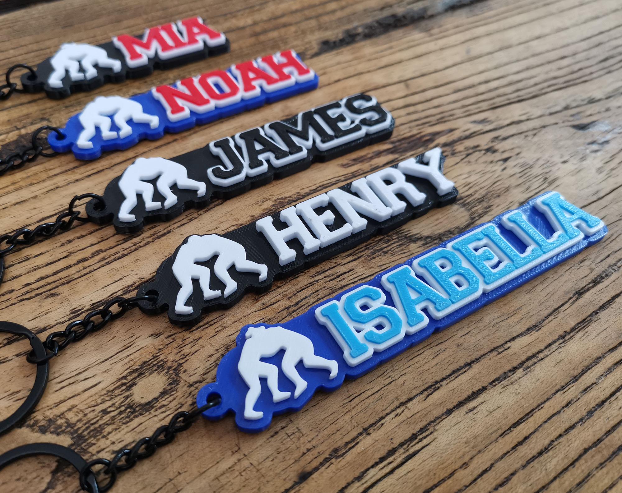5/10/20 Custom Wrestling Wrestler Personalized 3D Printed Sport Team ...