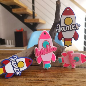 Bulk 10pcs Space Rocket Ship Shuttle Name Personalized Custom 3D ...