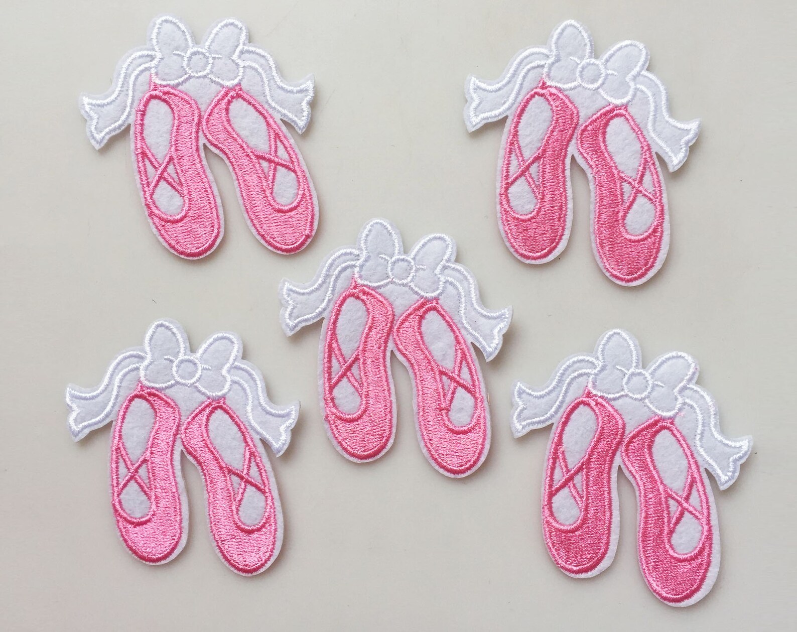 6.2x7cm 10pcs Pink Ballerina Ballet Slippers Iron on - Etsy