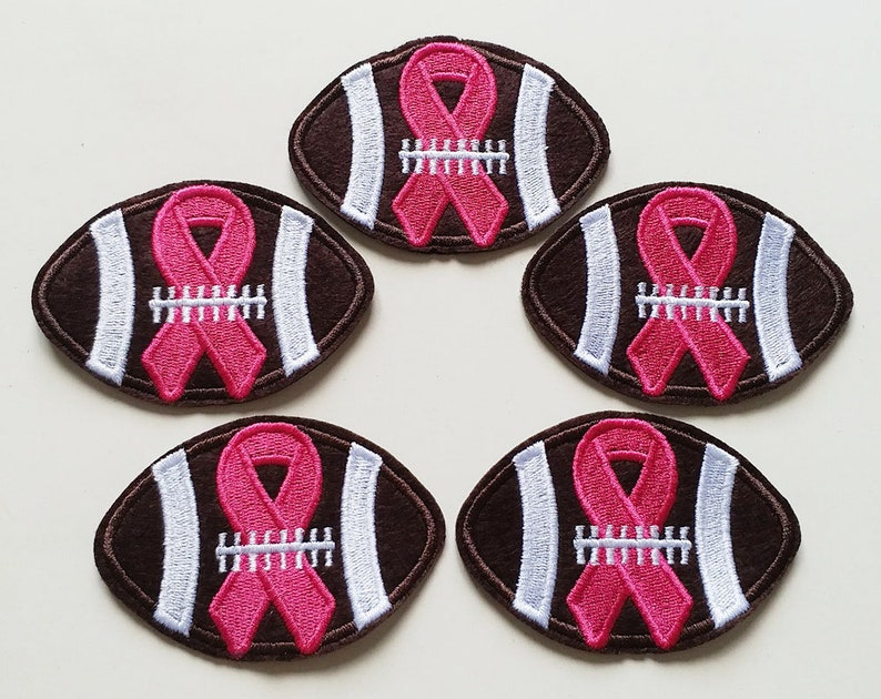 7x5cm 10pcs American Football Pink Ribbon Breast Cancer - Etsy