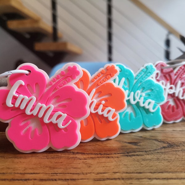 Tropical Name Tag - Etsy