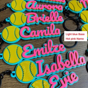 Set 5/10/20 Softball Baseball Game Day Personalized 3D Printed Sport ...