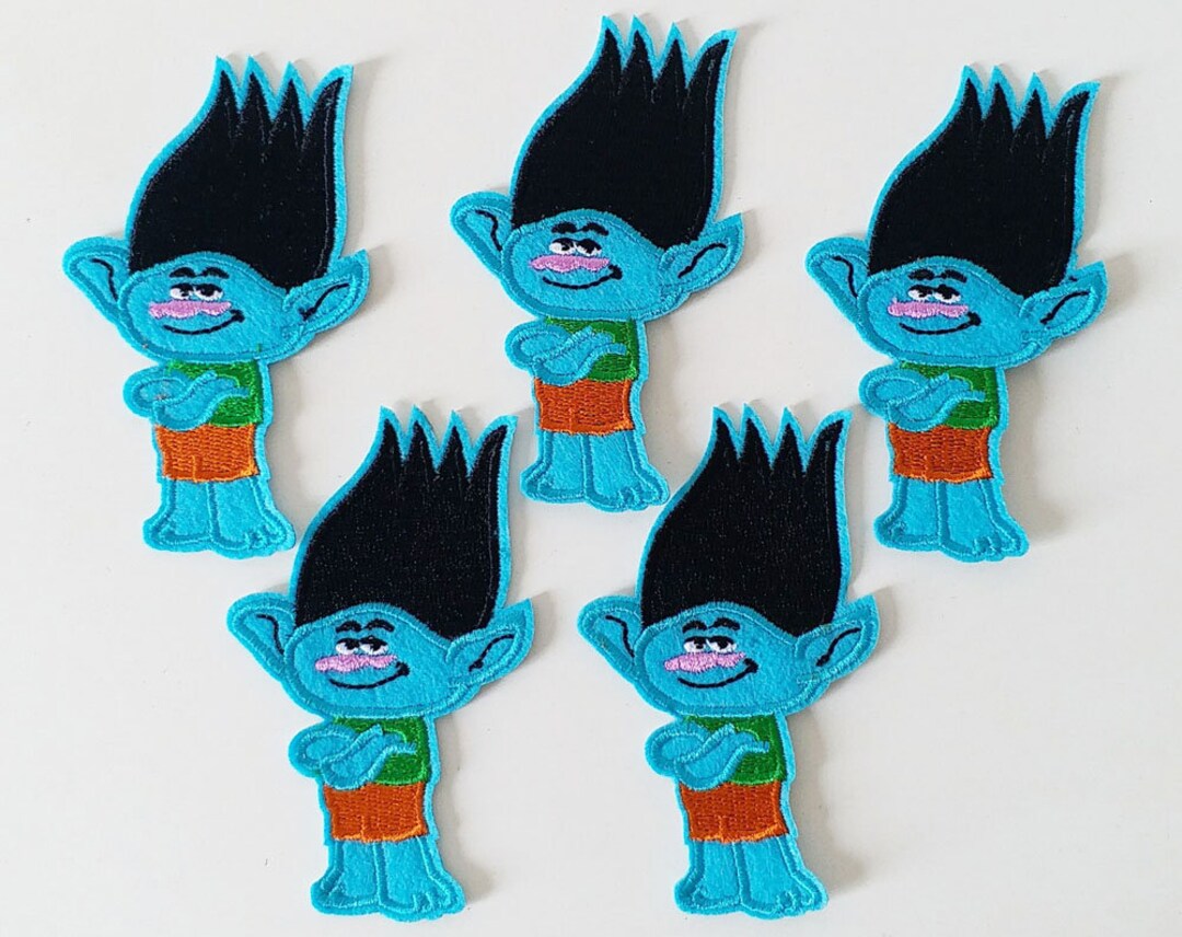 5.5x9.7cm 10pcs Trolls Embroidered Patches Iron on Machine - Etsy