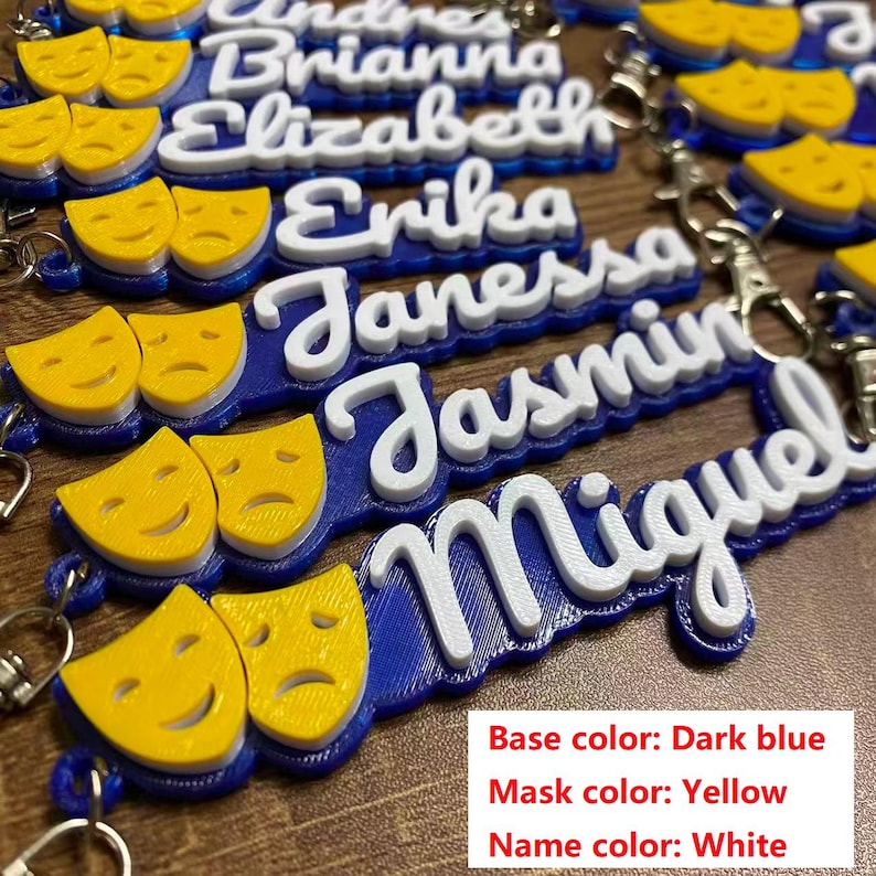 Pack 5/10/20 Personalized Custom 3D Theater Mask Drama Club Comedy and ...