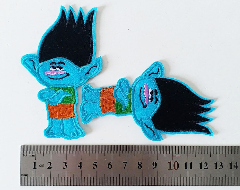 5.5x9.7cm 10pcs Trolls Embroidered Patches Iron on Machine - Etsy