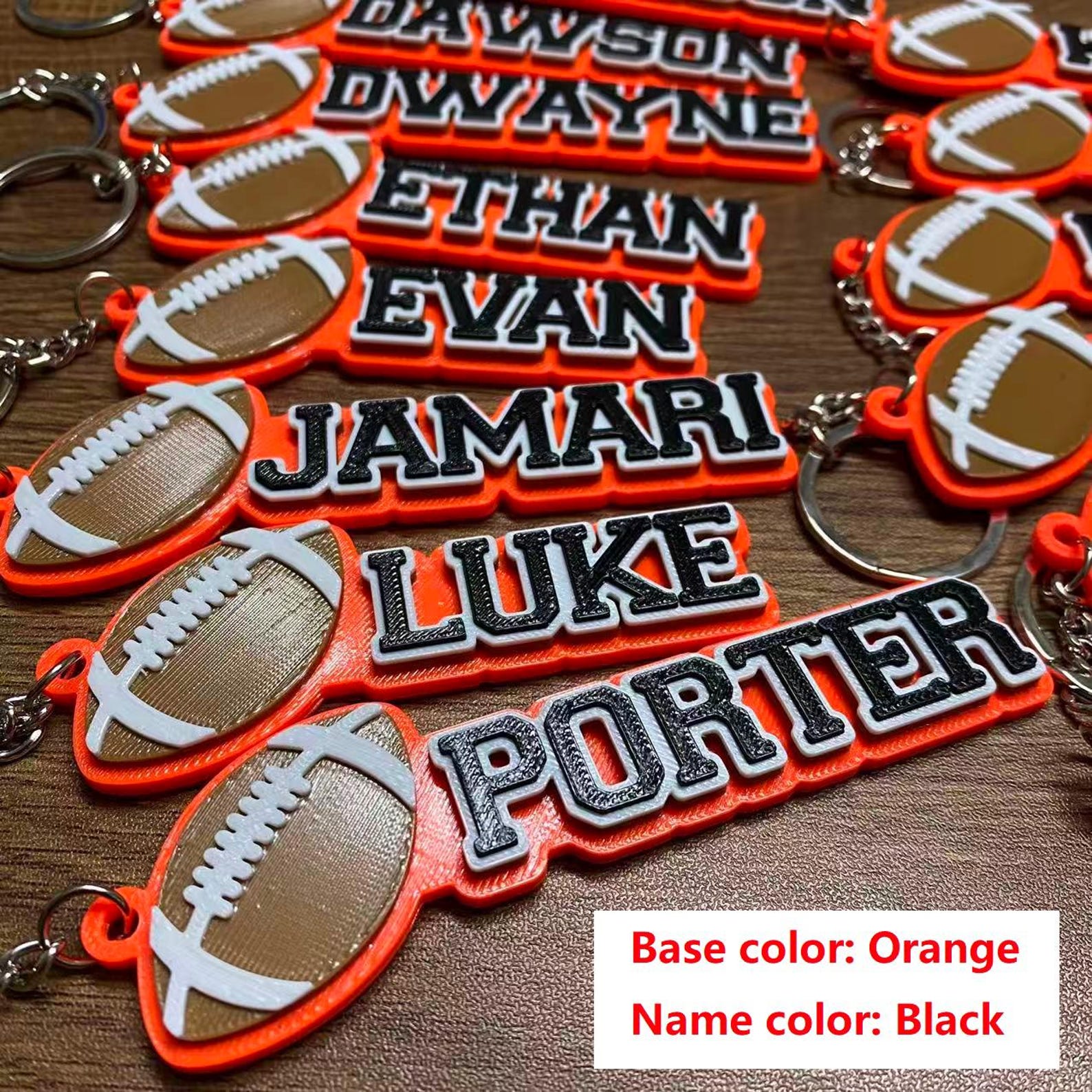 Pack Personalized Custom American Football Name Bag Tag High School ...