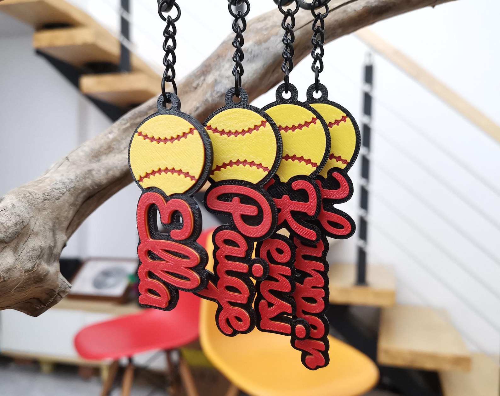 Pack 5/10/20 Softball Baseball Sports Team Personalized 3D Printed Name ...