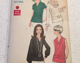 1960s Vogue 7539 Mod Circle Pockets Dirndl Skirt Waist 27 - Etsy