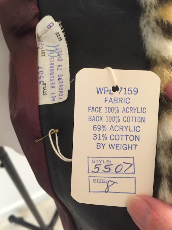 NWT / NOS Sportowne Leopard Print Fake Fur Coat with … - Gem
