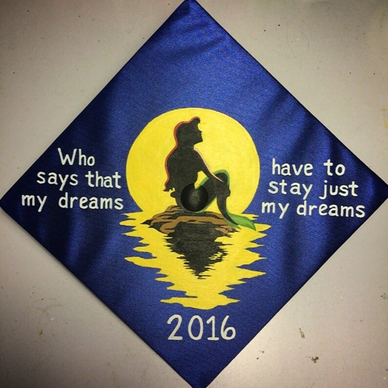 Hand Painted Graduation Cap classic - Etsy