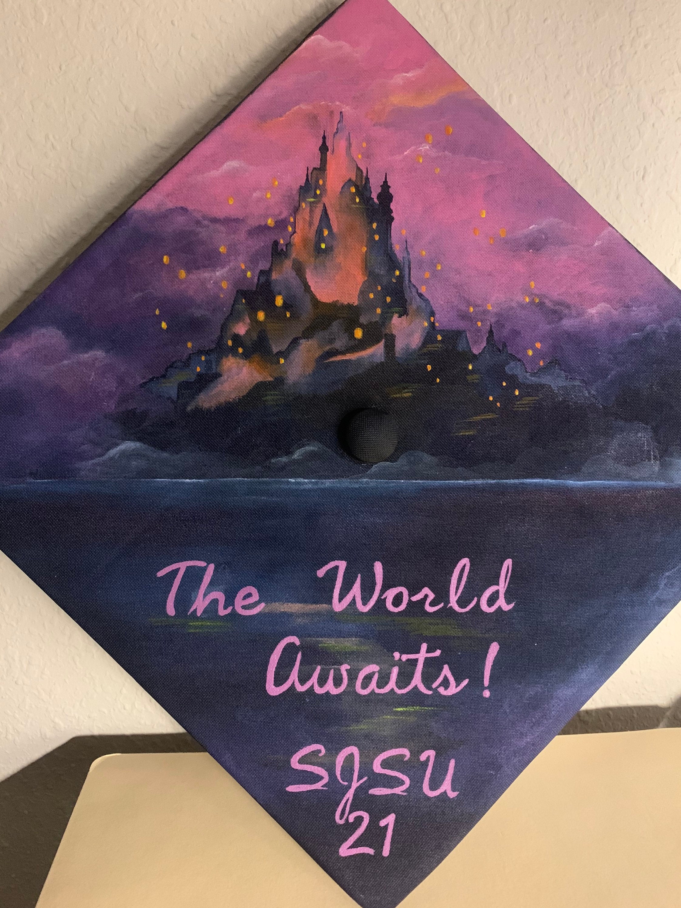 Hand Painted Graduation Cap (premium) - Etsy