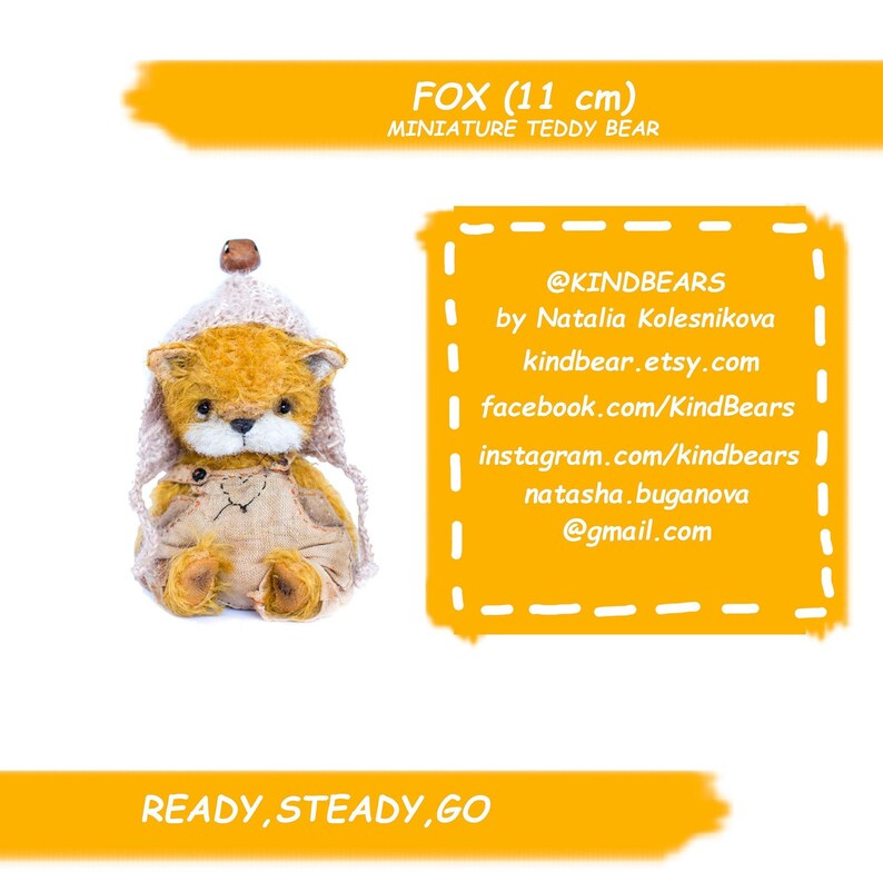PDF Pattern the FOX, Teddy Bear Pattern, Fox Pattern, Soft Toy Pattern ...