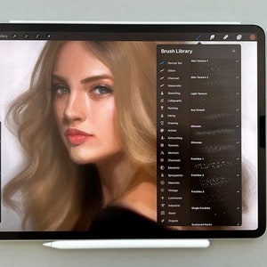Procreate PORTRAIT Brushes Procreate Hair Brush Procreate Face Brush ...