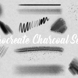 Procreate Brushes CHARCOAL Procreate Charcoal Paper Brush Set Procreate ...
