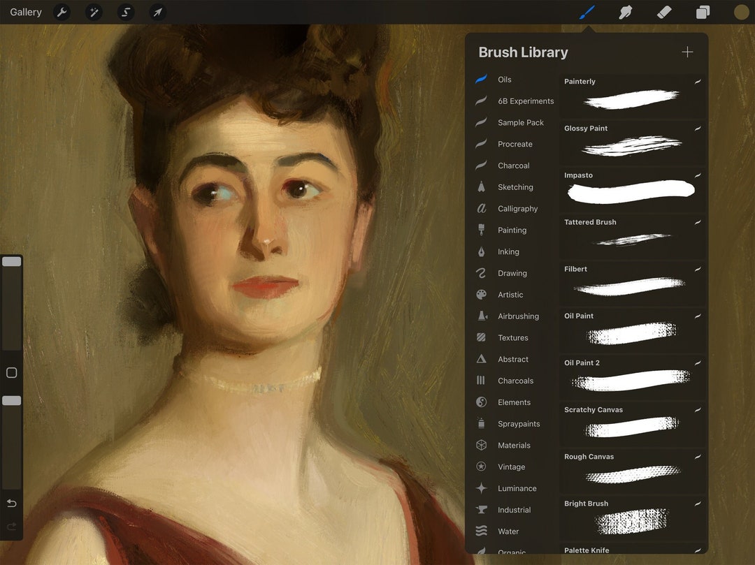 Procreate OIL Brushes for Procreate, Oil Paint Brushes, Oil and Acrylic ...