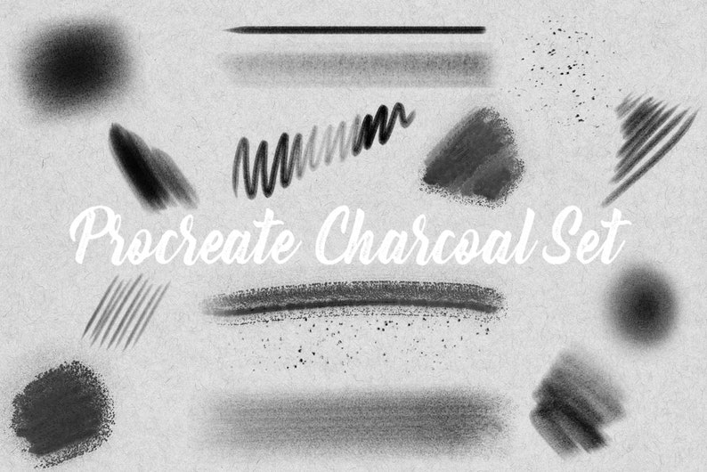 Procreate Brushes CHARCOAL Procreate Charcoal Paper Brush Set - Etsy